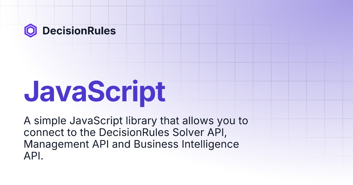 JavaScript | DecisionRules