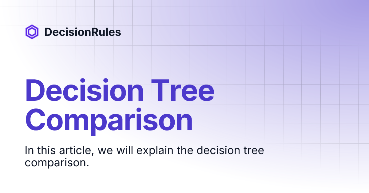 Decision Tree Comparison | DecisionRules