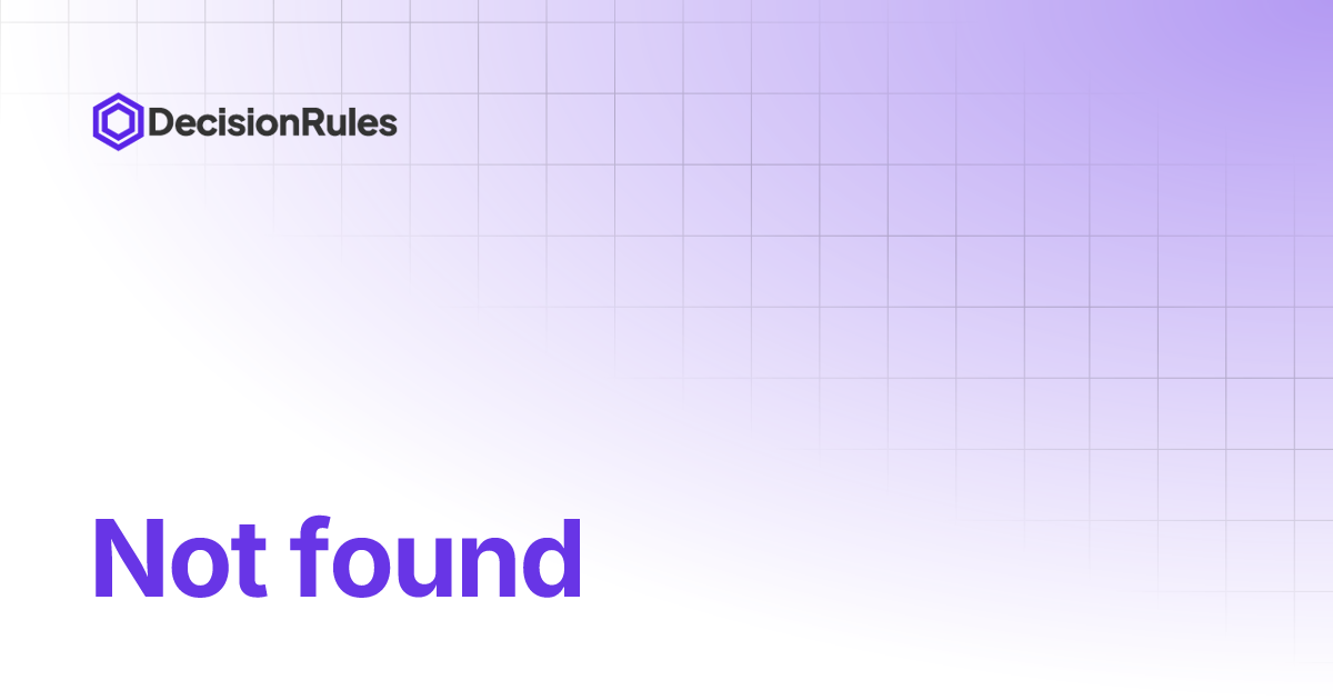 Structure Decisionrules 